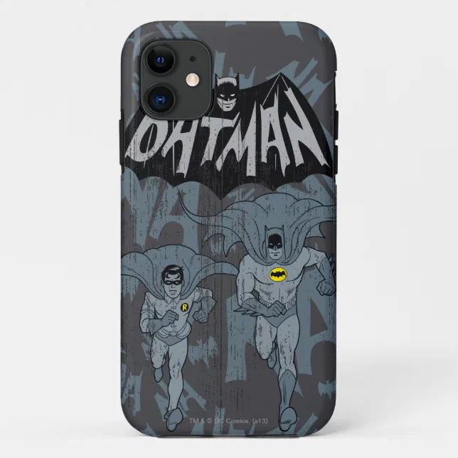 Batman And Robin With Logo Distressed Graphic Case-Mate iPhone Case ...