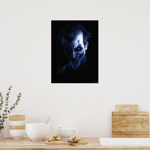 Batman: Arkham Asylum | The Joker In Shadow Poster | Zazzle