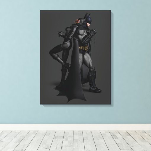 Batman Arkham City | Batman and Catwoman Canvas Print | Zazzle