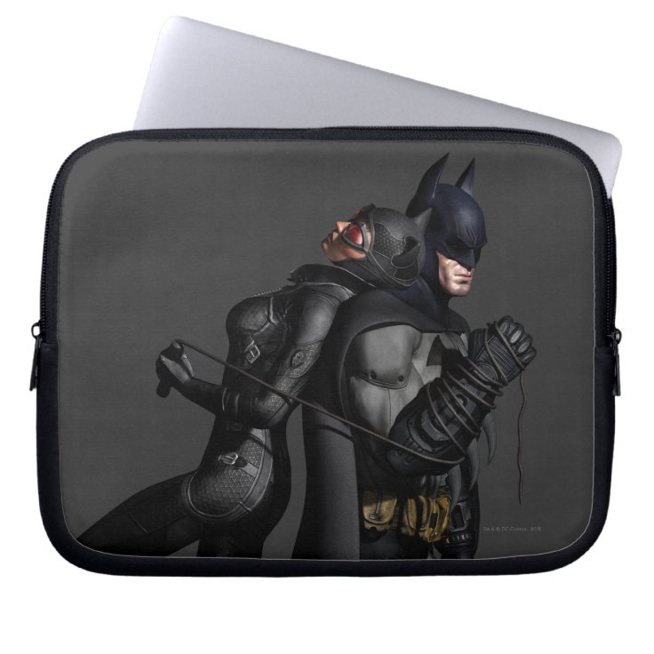 Batman Arkham City | Batman and Catwoman Laptop Sleeve | Zazzle