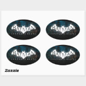 Batman Arkham Knight Gotham Logo Oval Sticker | Zazzle