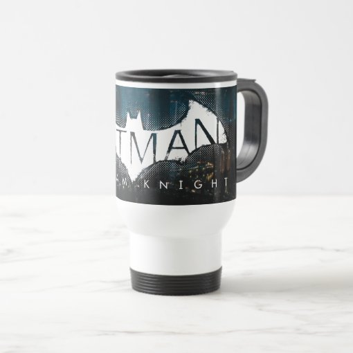 Batman Arkham Knight Gotham Logo Travel Mug | Zazzle