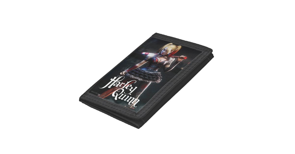 Batman Arkham Knight | Harley Quinn with Bat Trifold Wallet | Zazzle
