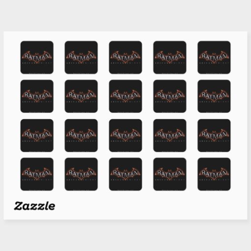Batman Arkham Knight Logo Square Sticker | Zazzle