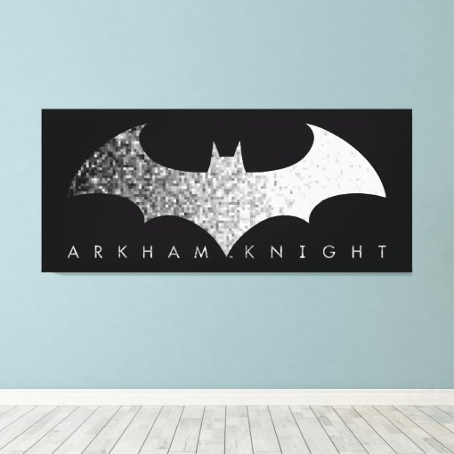 Batman Arkham Knight Pixel Logo Canvas Print | Zazzle