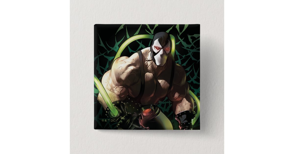 Batman Bane Bat Swarm Illustration Button | Zazzle