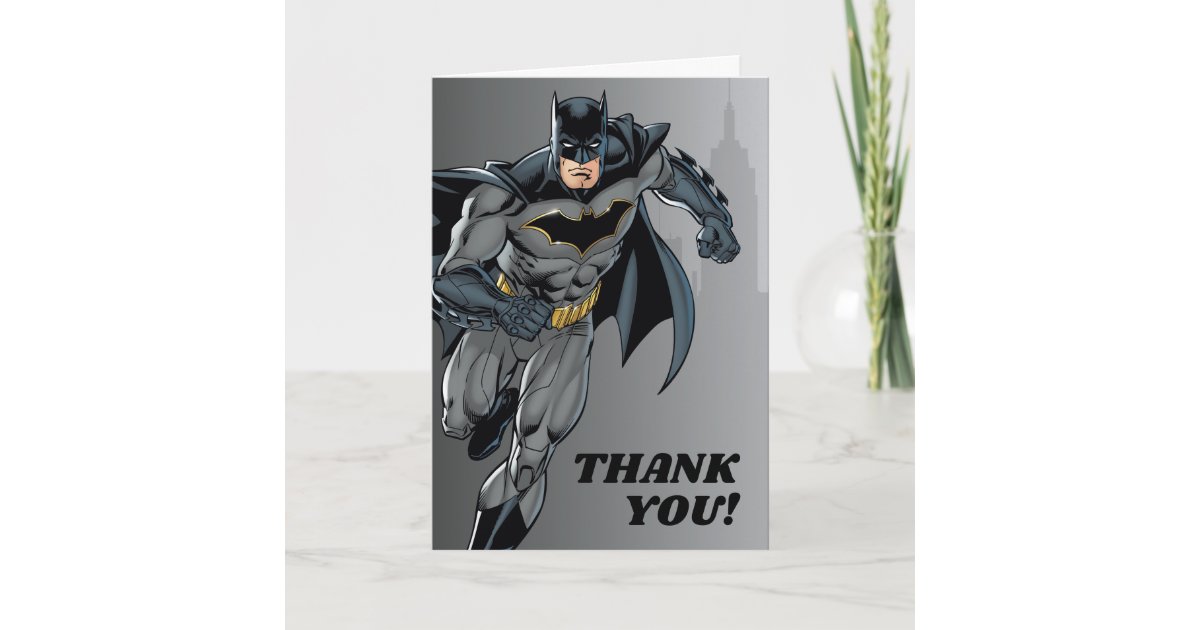 Batman | Chalkboard Happy Birthday Thank You | Zazzle