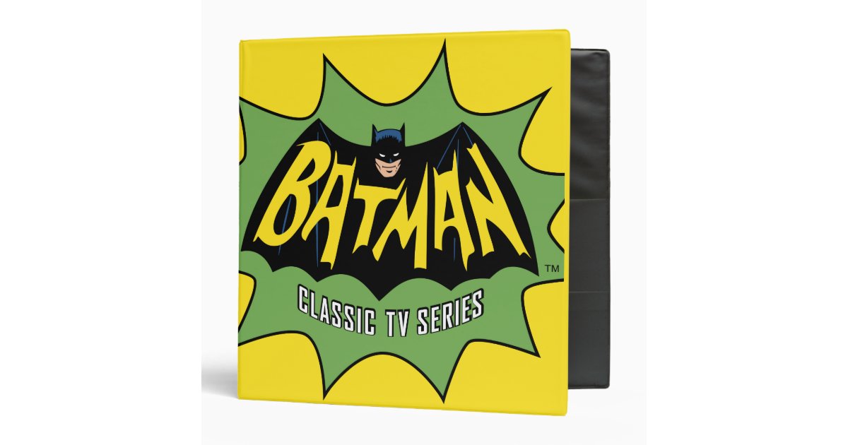 Batman Classic TV Series Logo 3 Ring Binder | Zazzle