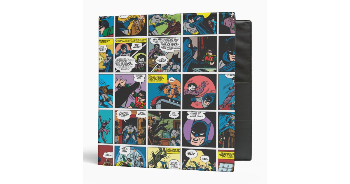 Batman Comic Panel 5x5 3 Ring Binder | Zazzle