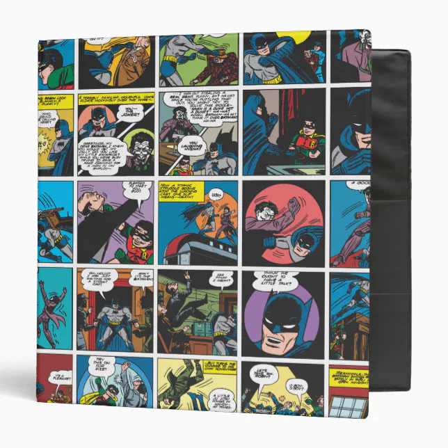 Batman Comic Panel 5x5 3 Ring Binder | Zazzle