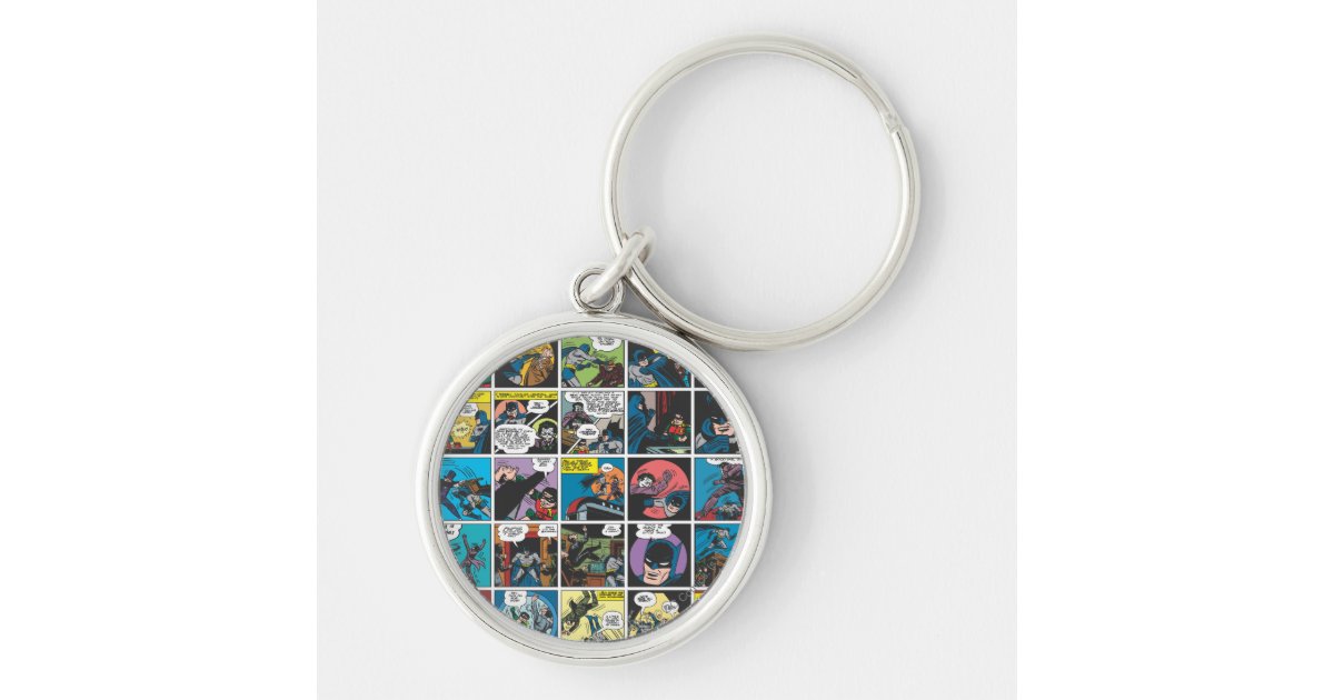 Batman Comic Panel 5x5 Keychain | Zazzle