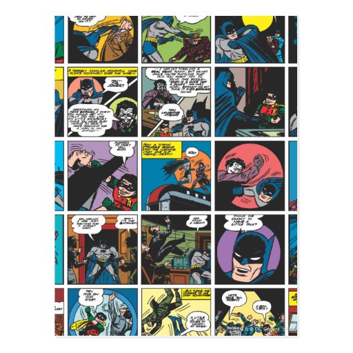 Batman Comic Panel 5x5 Postcard | Zazzle