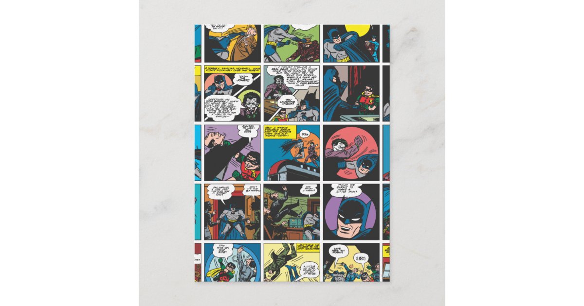 Batman Comic Panel 5x5 Postcard | Zazzle