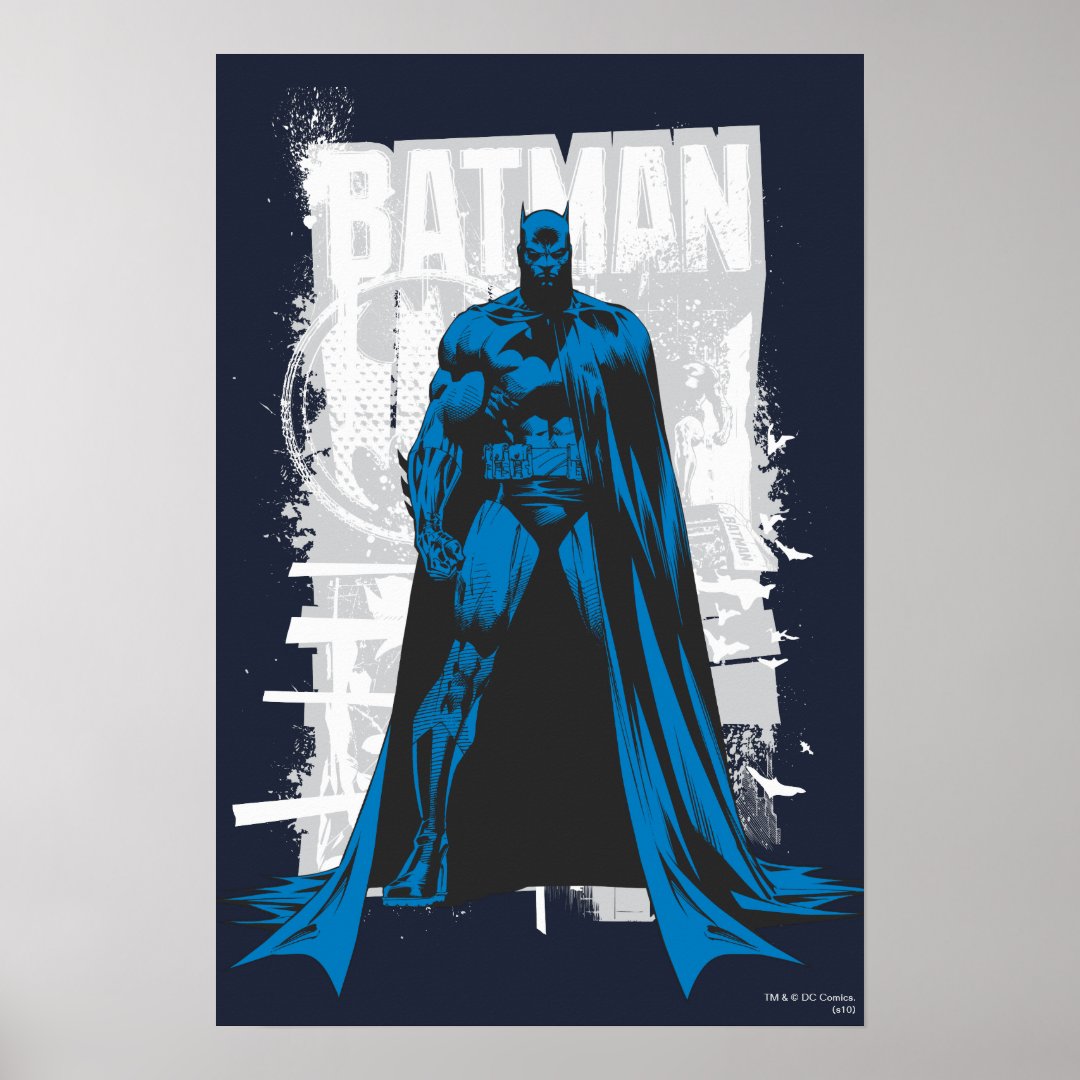 Batman Comic - Vintage Full View Poster | Zazzle