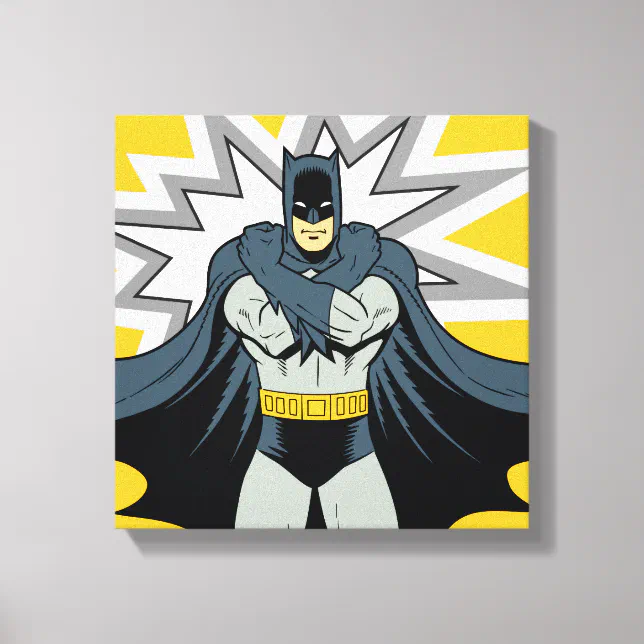 Batman Cross Arms Canvas Print | Zazzle
