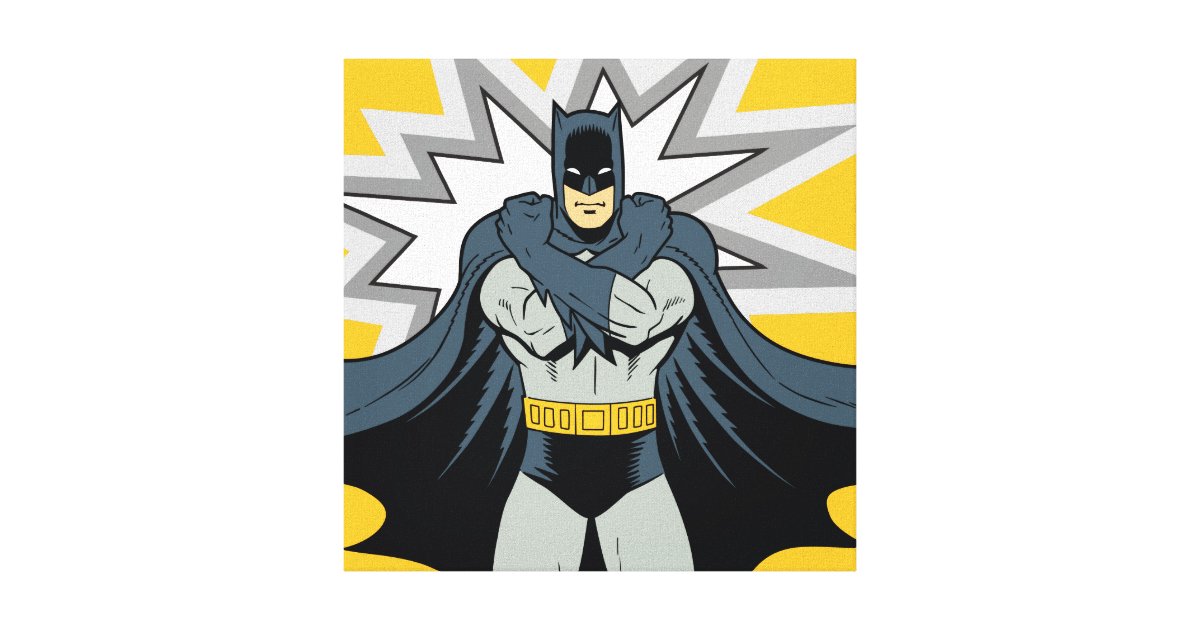 Batman Cross Arms Canvas Print | Zazzle