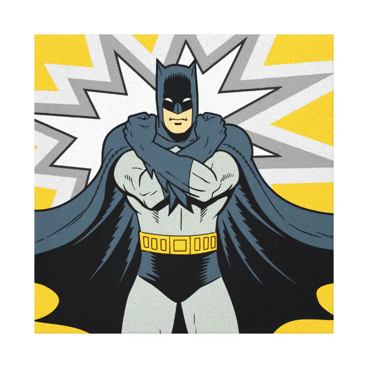 Batman Cross Arms Canvas Print | Zazzle