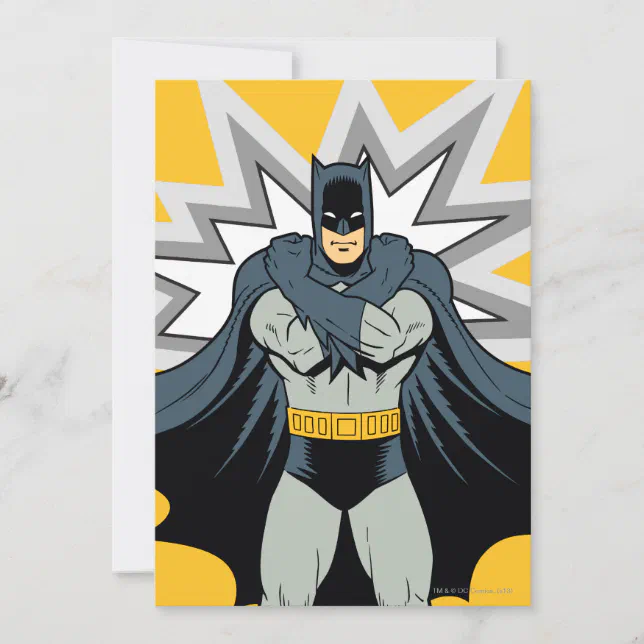 Batman Cross Arms Invitation | Zazzle
