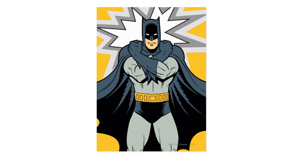 Batman Cross Arms Postcard | Zazzle.com