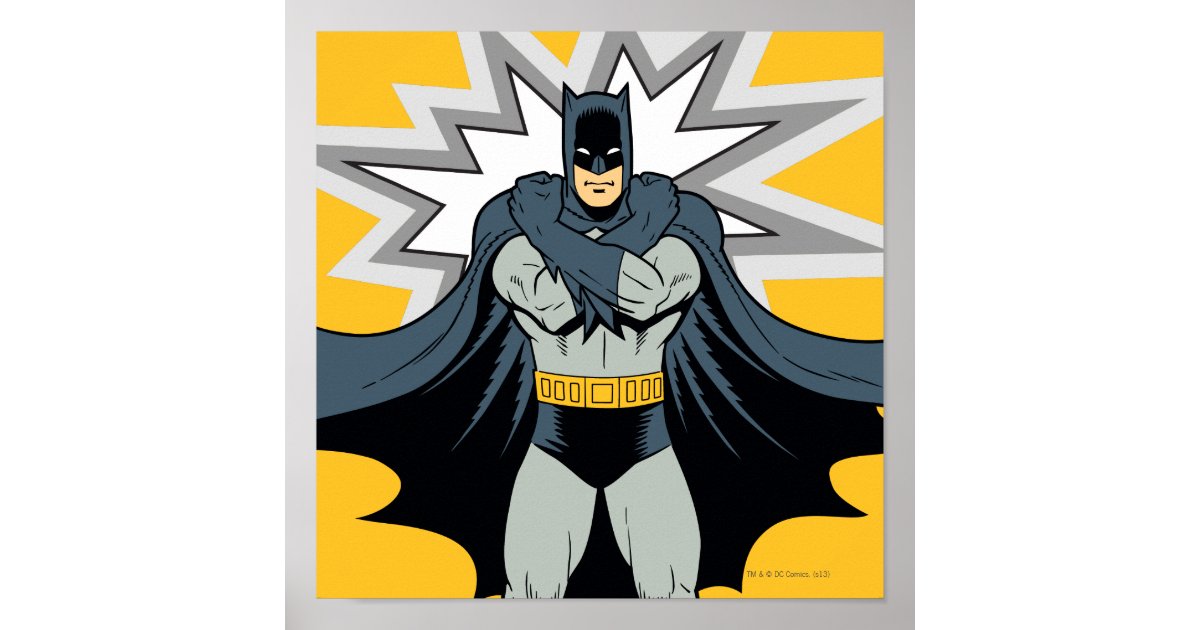 Batman Cross Arms Poster | Zazzle