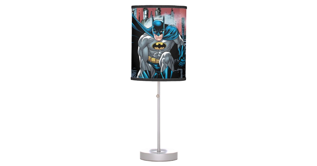 Batman Crouches 2 Table Lamp | Zazzle