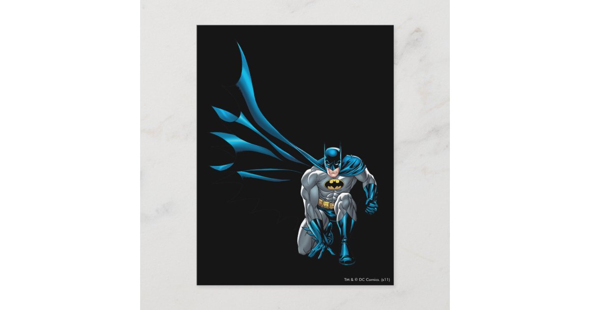 Batman Crouches Postcard | Zazzle
