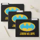 Batman | Cyan Stripes Symbol File Folder | Zazzle