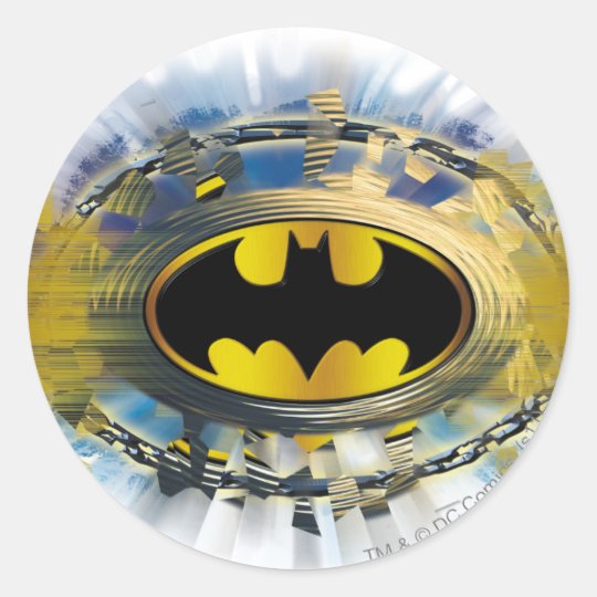 Batman Decorated Logo Classic Round Sticker | Zazzle.com
