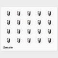 Batman Drawn Face Classic Round Sticker | Zazzle