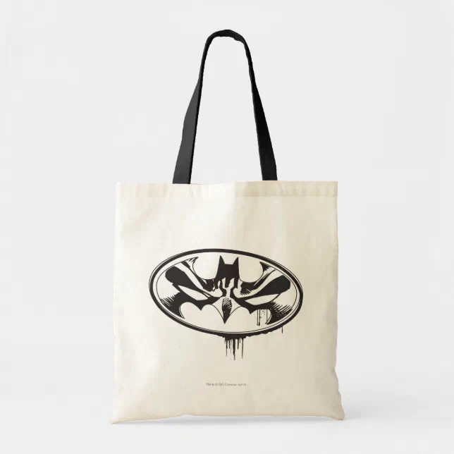 Batman Drip Logo Tote Bag | Zazzle