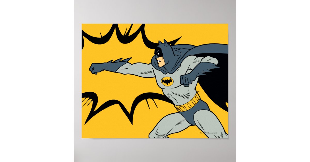 Batman Dynamic Punch Action Poster | Zazzle