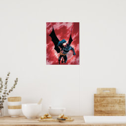 Batman Firey Sky Poster | Zazzle