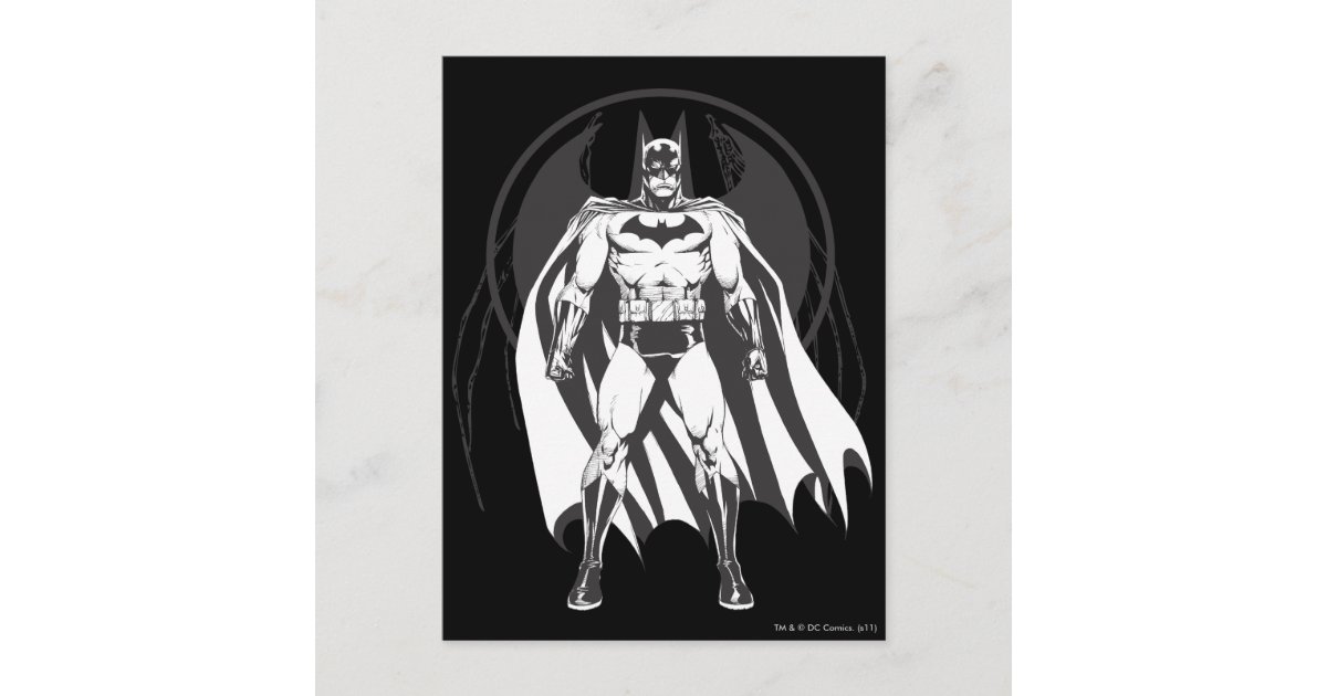 Batman from logo postcard | Zazzle