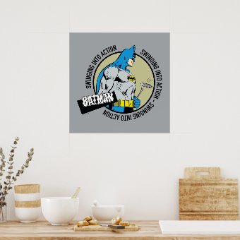 Batman Golfing - Swinging Into Action Poster | Zazzle