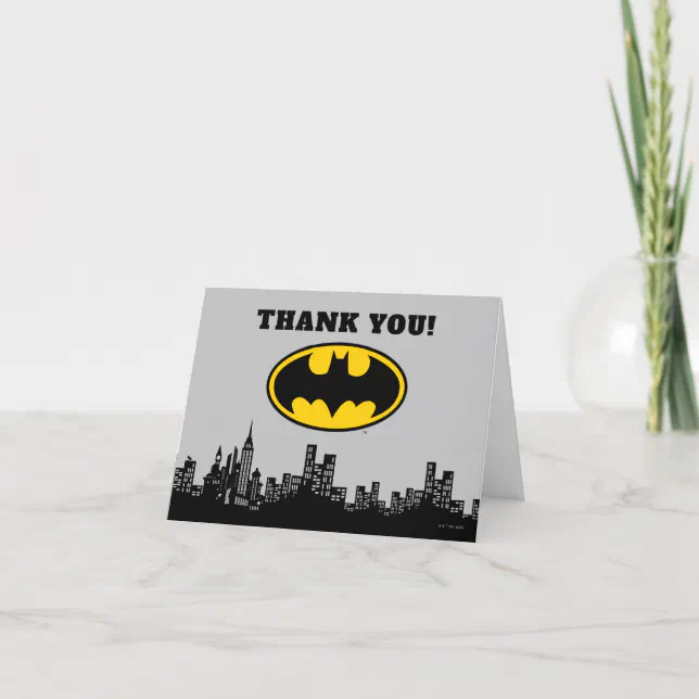 Batman Gotham City | Birthday Thank You | Zazzle