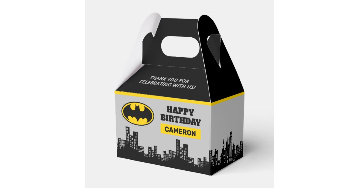 Batman - Gotham City Happy Birthday Favor Boxes | Zazzle