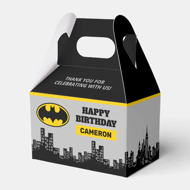 Batman - Gotham City Happy Birthday Favor Boxes | Zazzle