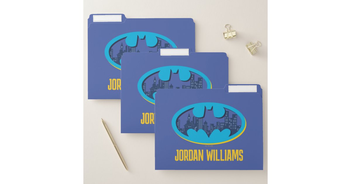 Batman | Gotham City Symbol File Folder | Zazzle