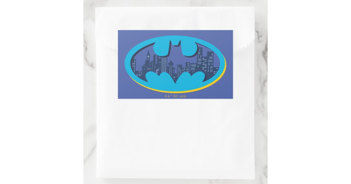 Batman | Gotham City Symbol Rectangular Sticker | Zazzle