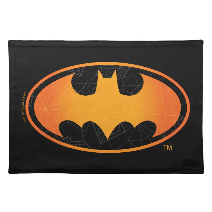Batman | Halloween Web Logo Cloth Placemat | Zazzle