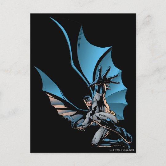 Batman hand in foreground postcard | Zazzle.com