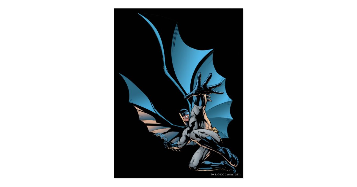 Batman hand in foreground postcard | Zazzle.com