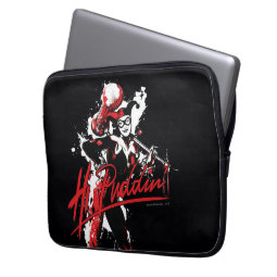Batman | Harley Quinn "Hi Puddin'" Ink Art Laptop Sleeve | Zazzle