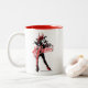 Batman | Harley Quinn "Hi Puddin'" Ink Art Two-Tone Coffee Mug | Zazzle