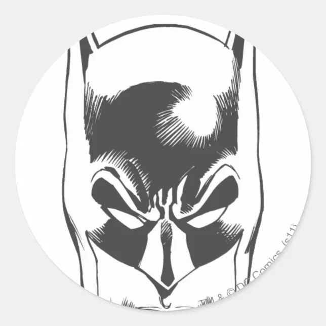 Batman Head Classic Round Sticker | Zazzle