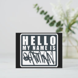Batman | Hello My Name is Batman Logo Postcard | Zazzle