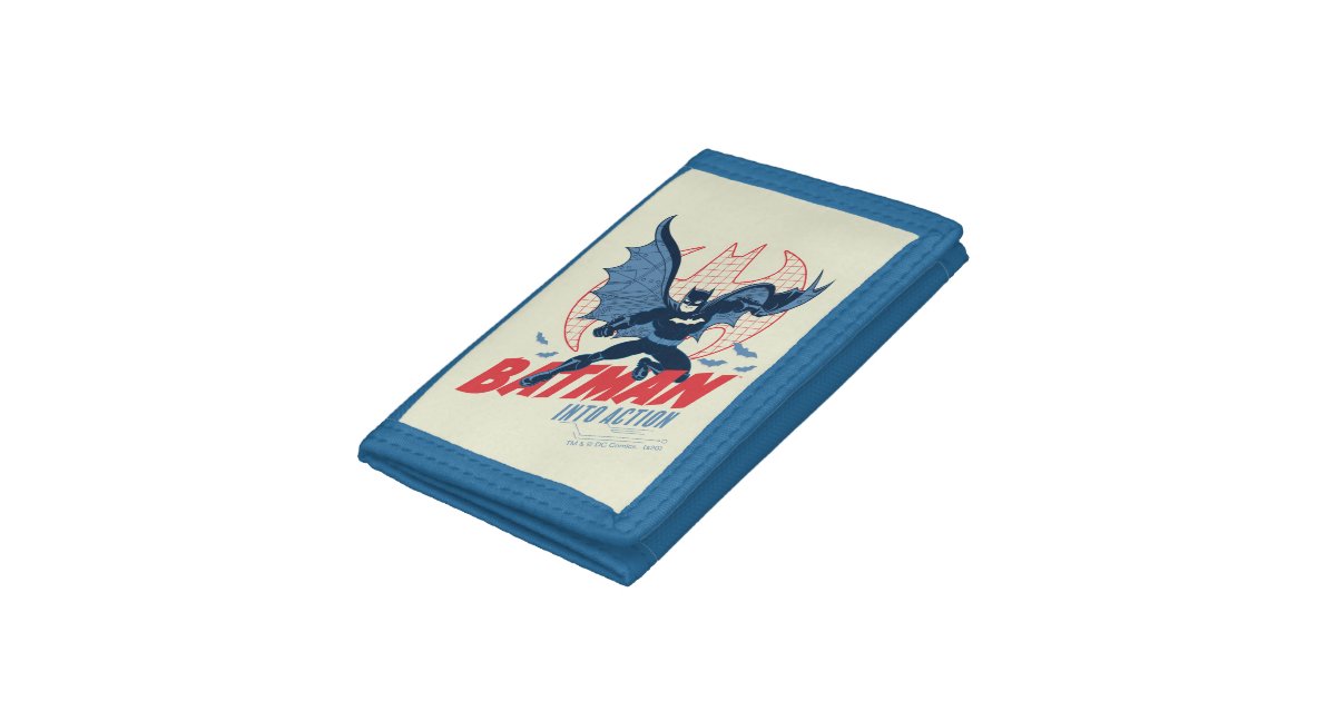 Batman Into Action Trifold Wallet | Zazzle