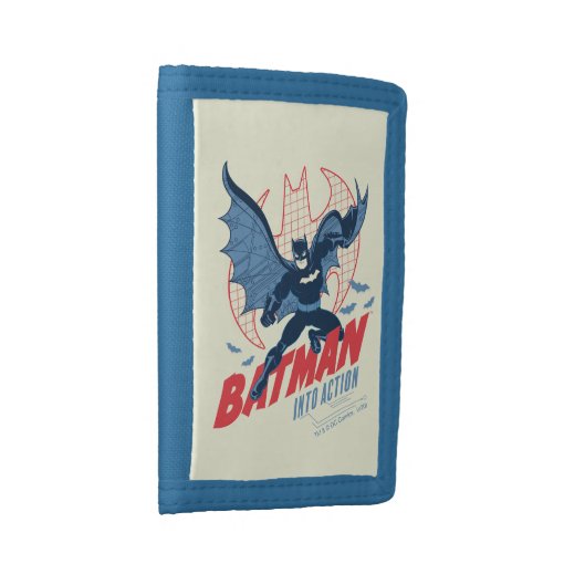Batman Into Action Trifold Wallet | Zazzle