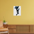 Batman Jumping Down Action Shot Poster | Zazzle