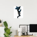 Batman Jumping Down Action Shot Poster | Zazzle